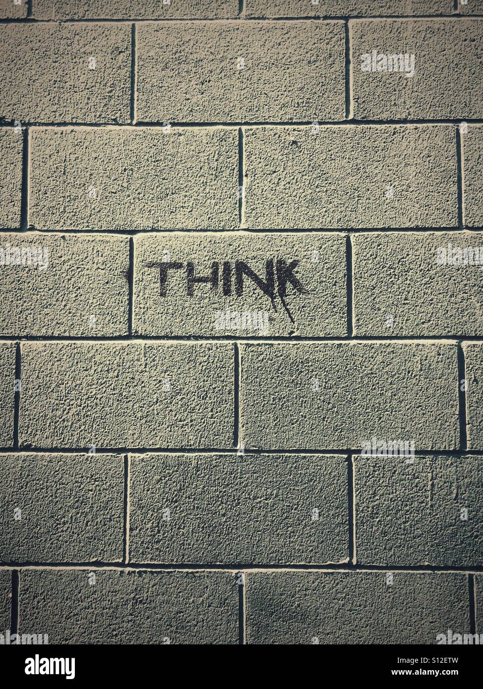 Graffiti think hi-res stock photography and images - Alamy