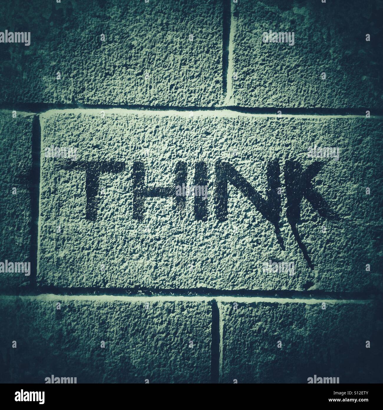 Graffiti Think High Resolution Stock Photography and Images - Alamy