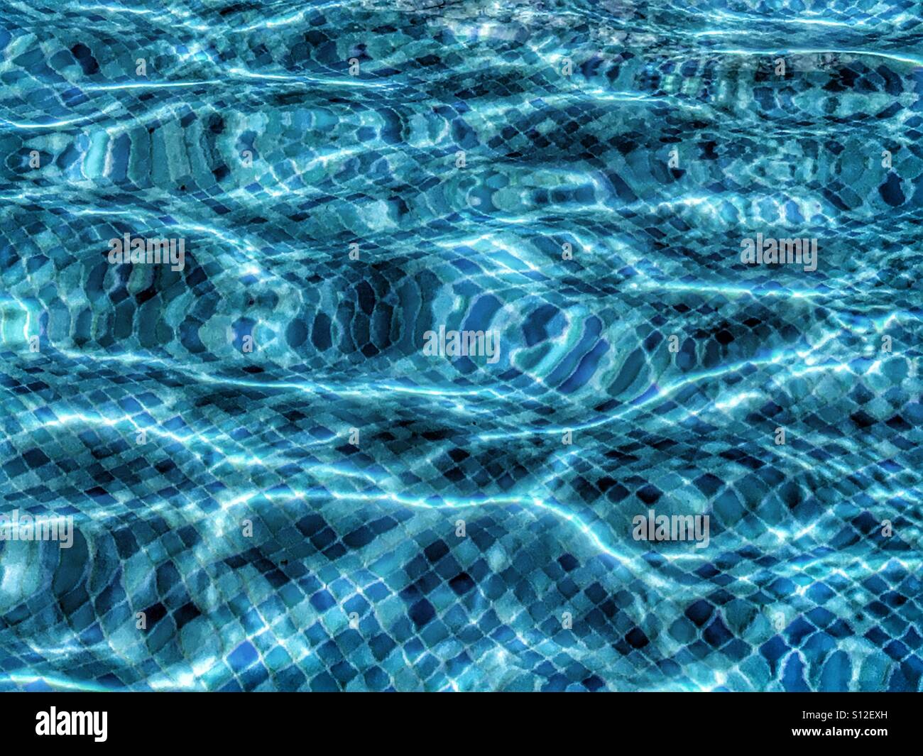 Tiled swimming pool Stock Photo - Alamy