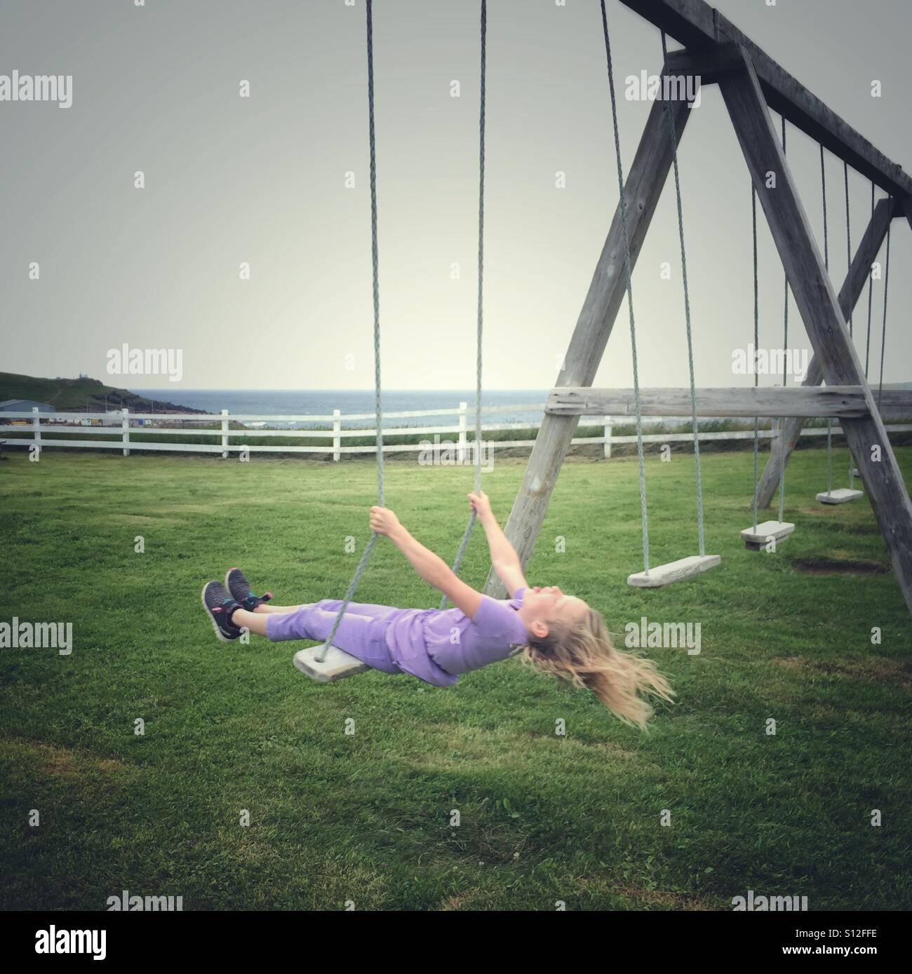 Seaside swing hi-res stock photography and images - Alamy