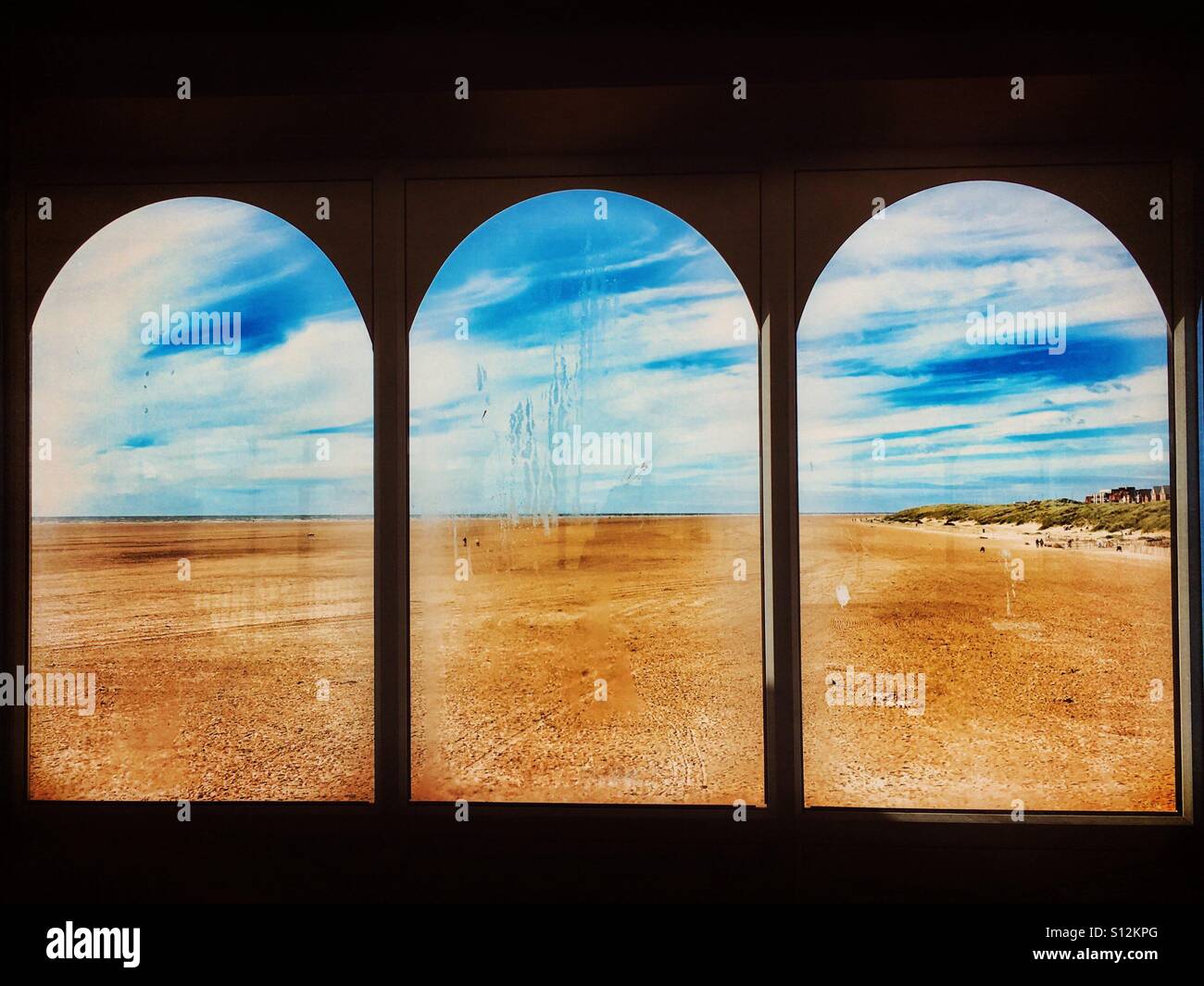 Three arched windows hi-res stock photography and images - Alamy