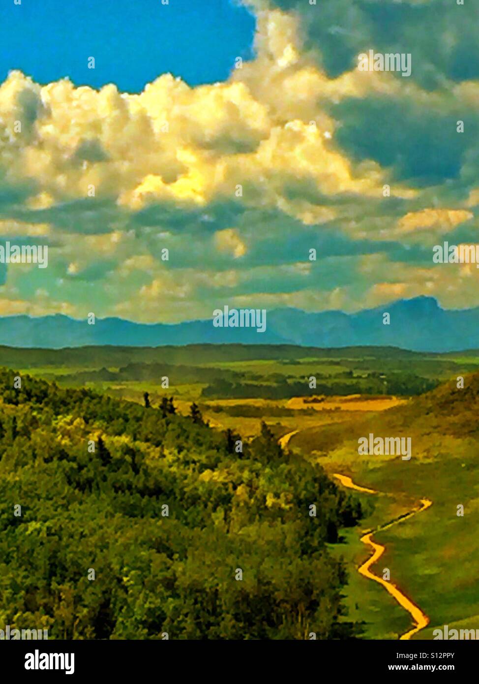 Pathway winding hi-res stock photography and images - Alamy