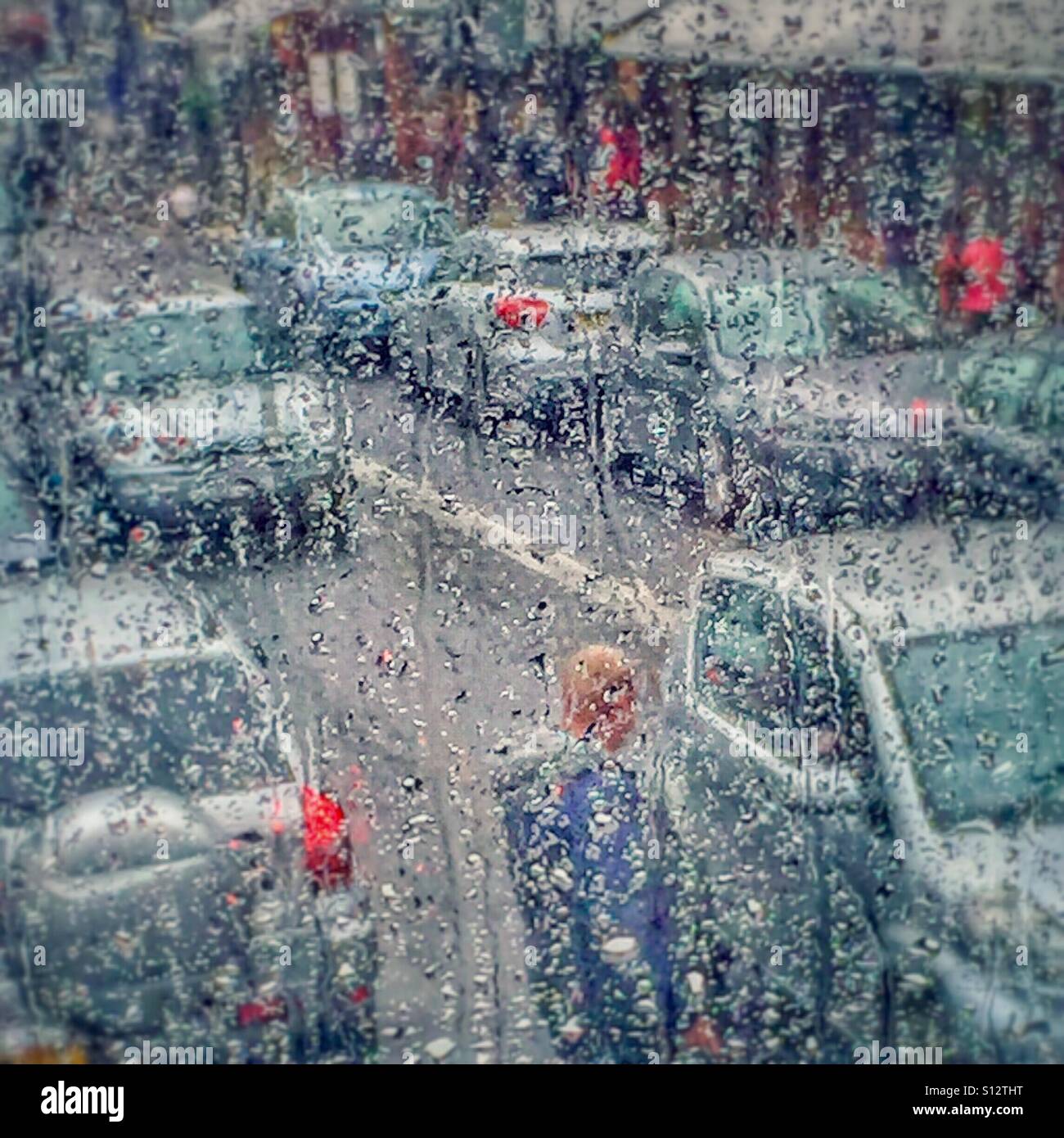 Uk high street seen through window hi-res stock photography and images ...