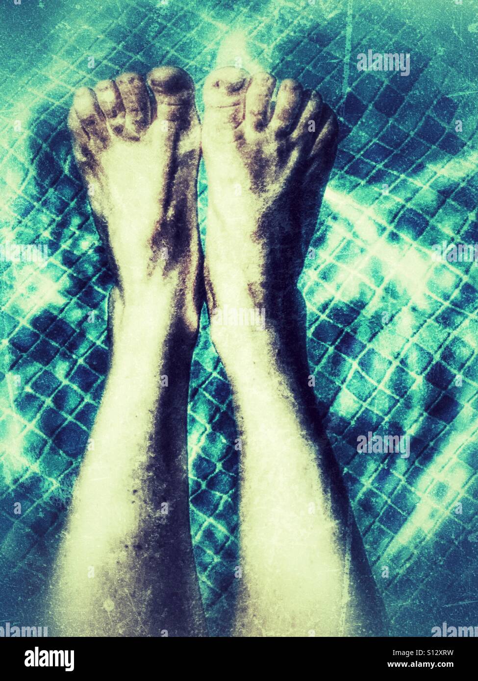Pov feet in swimming pool hi-res stock photography and images - Alamy