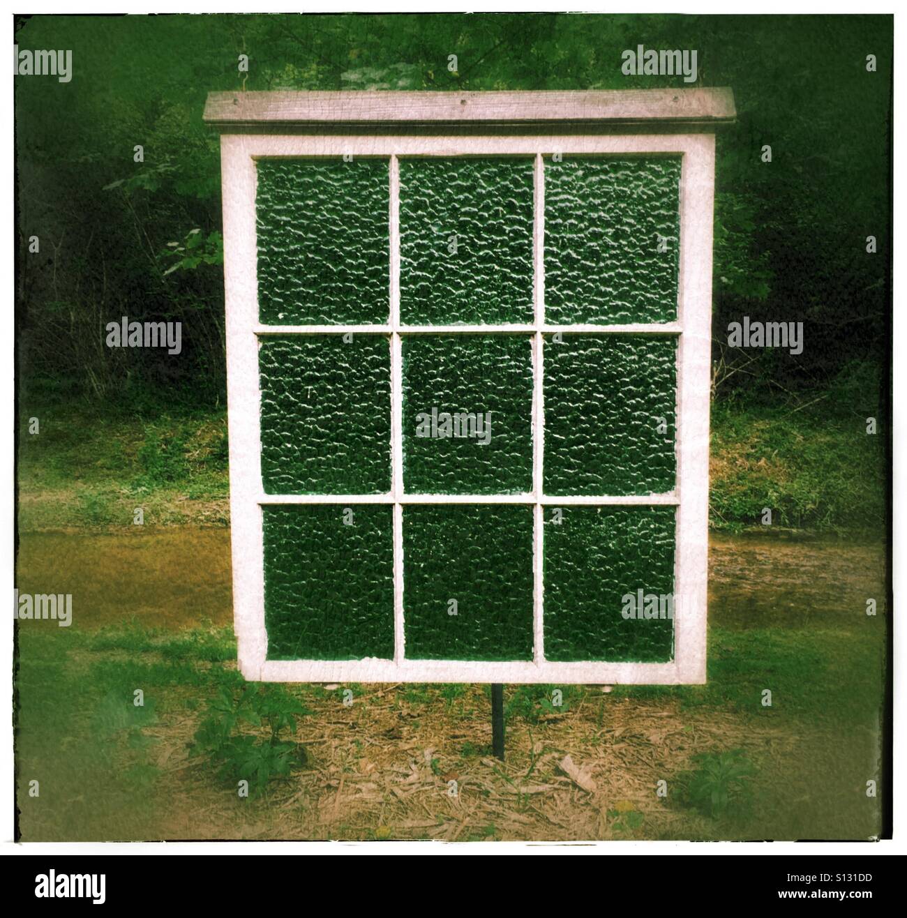 Hanging window by the river Stock Photo - Alamy