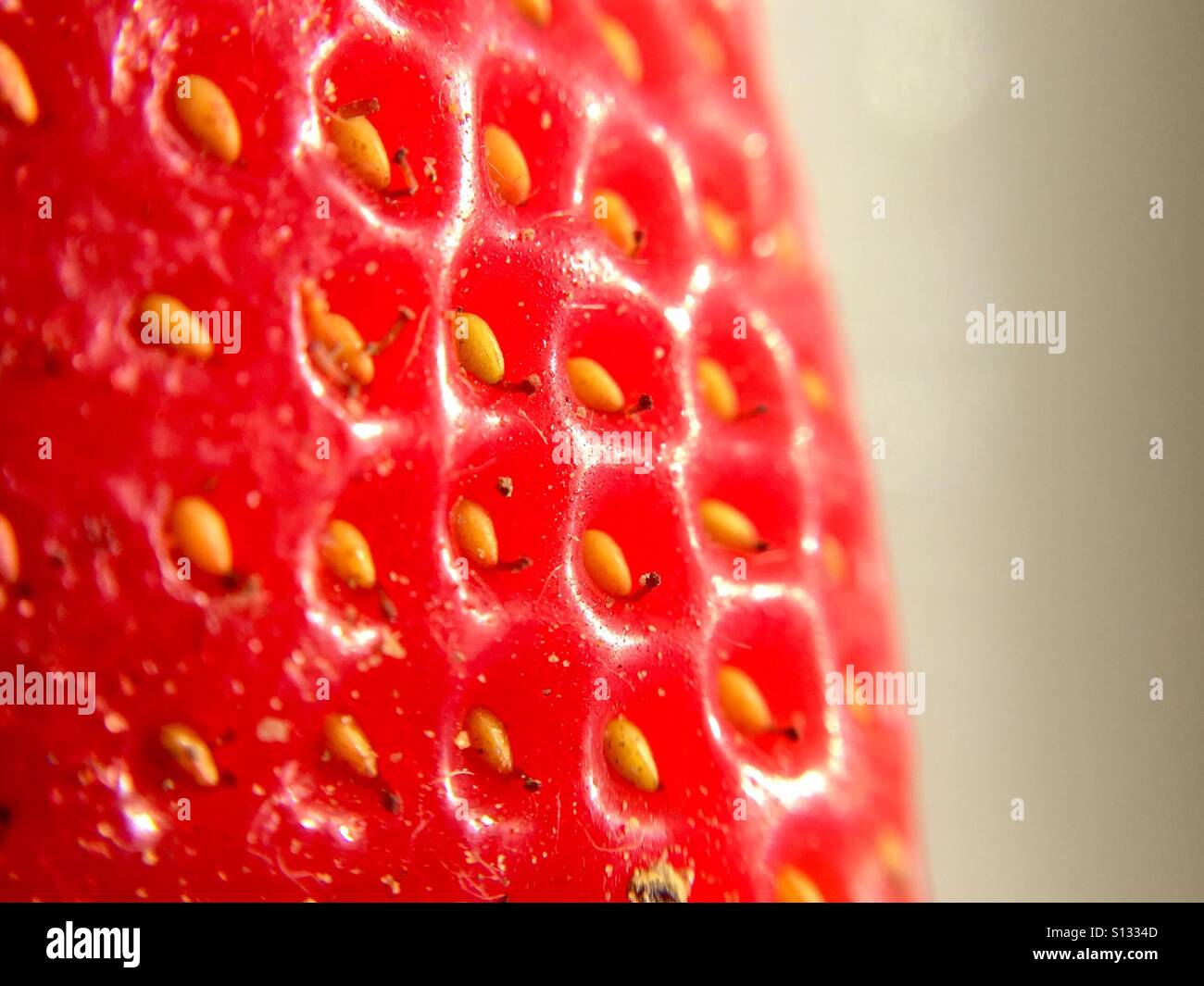 Strawberry close up Stock Photo - Alamy