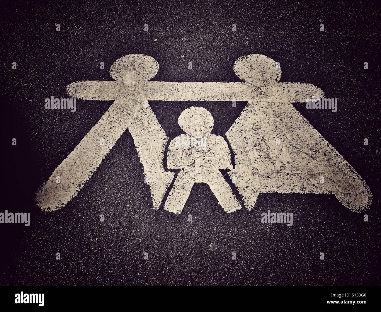 Reserved parking space for parents with children Stock Photo - Alamy