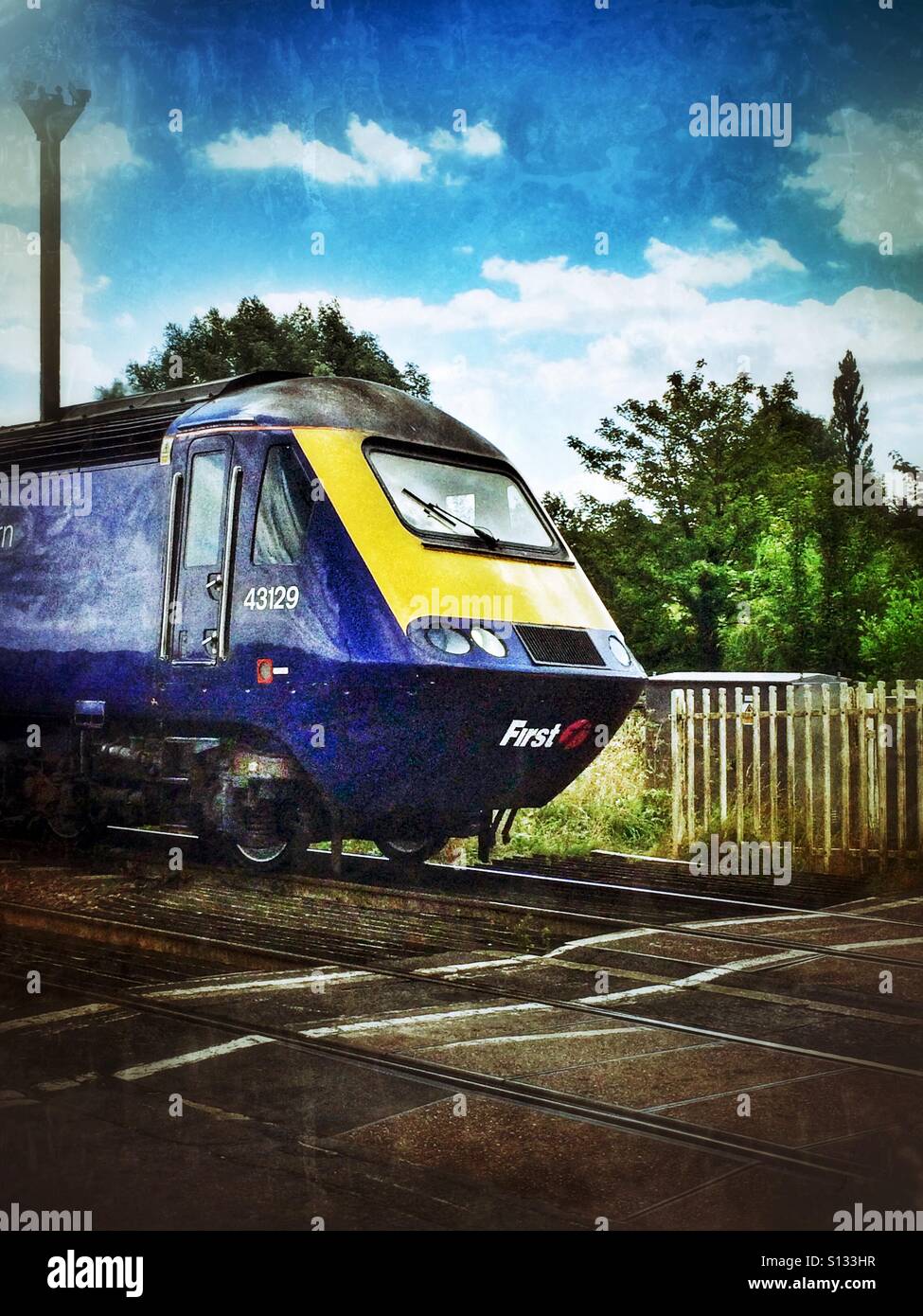 First great western train crossing hi-res stock photography and images ...