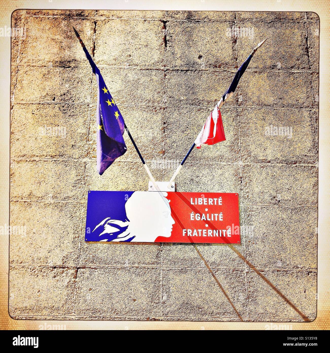 Liberte flag hi-res stock photography and images - Alamy