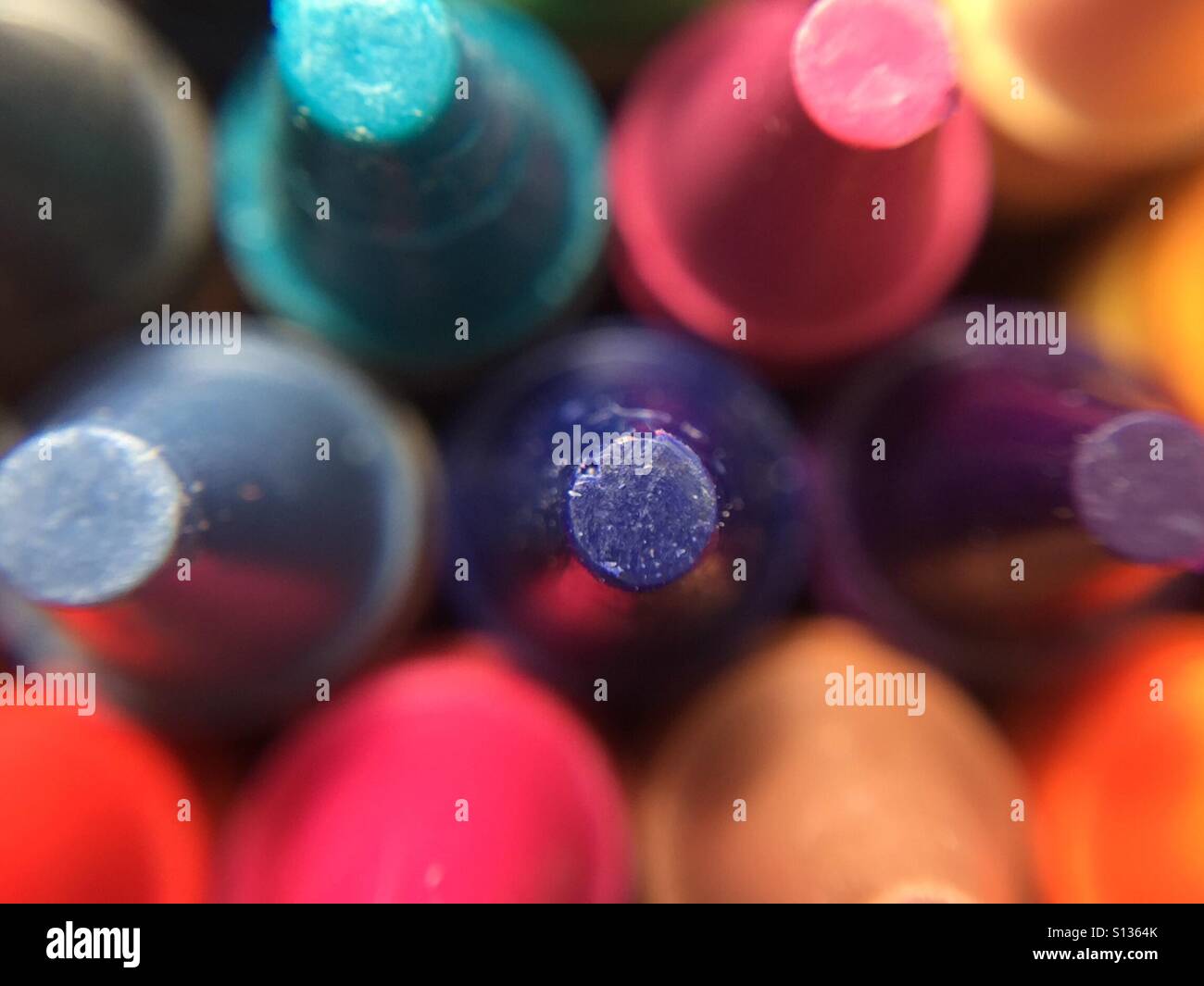 Bright crayons hi-res stock photography and images - Alamy