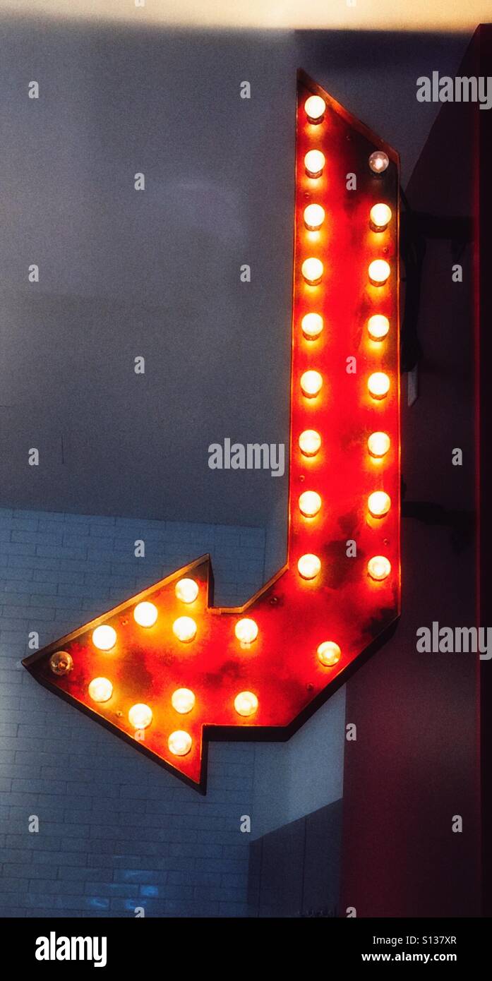 Arrow Sign Lights Stock Photos & Arrow Sign Lights Stock Images - Alamy