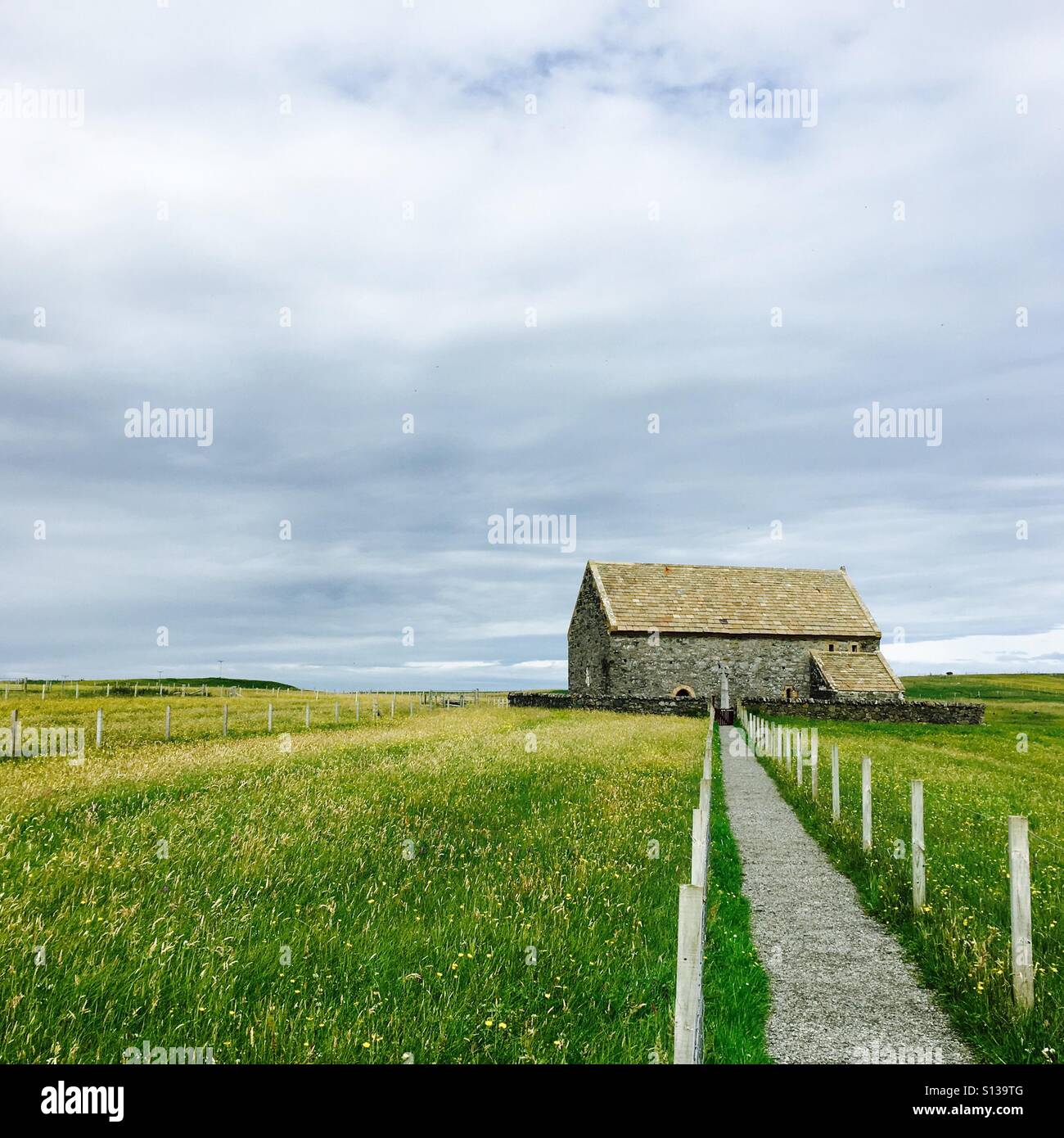 A church on the Isle of Lewis Stock Photo - Alamy