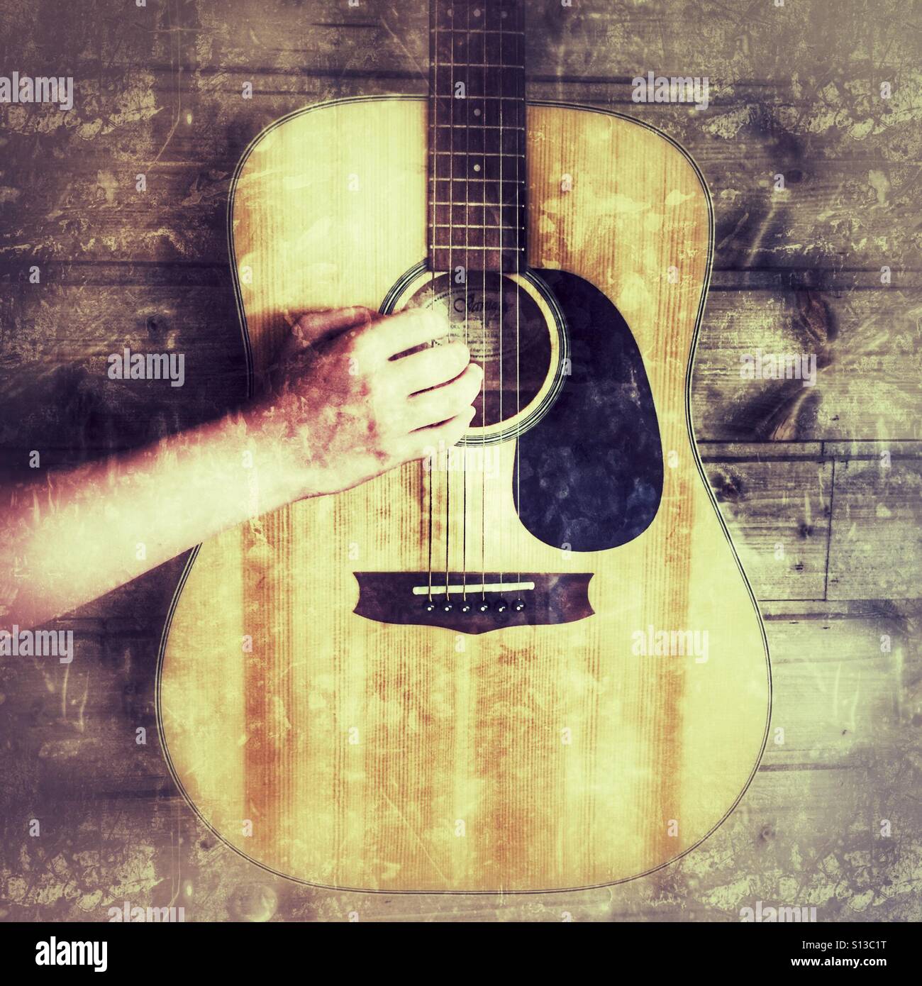 Hand play guitar hi-res stock photography and images - Alamy
