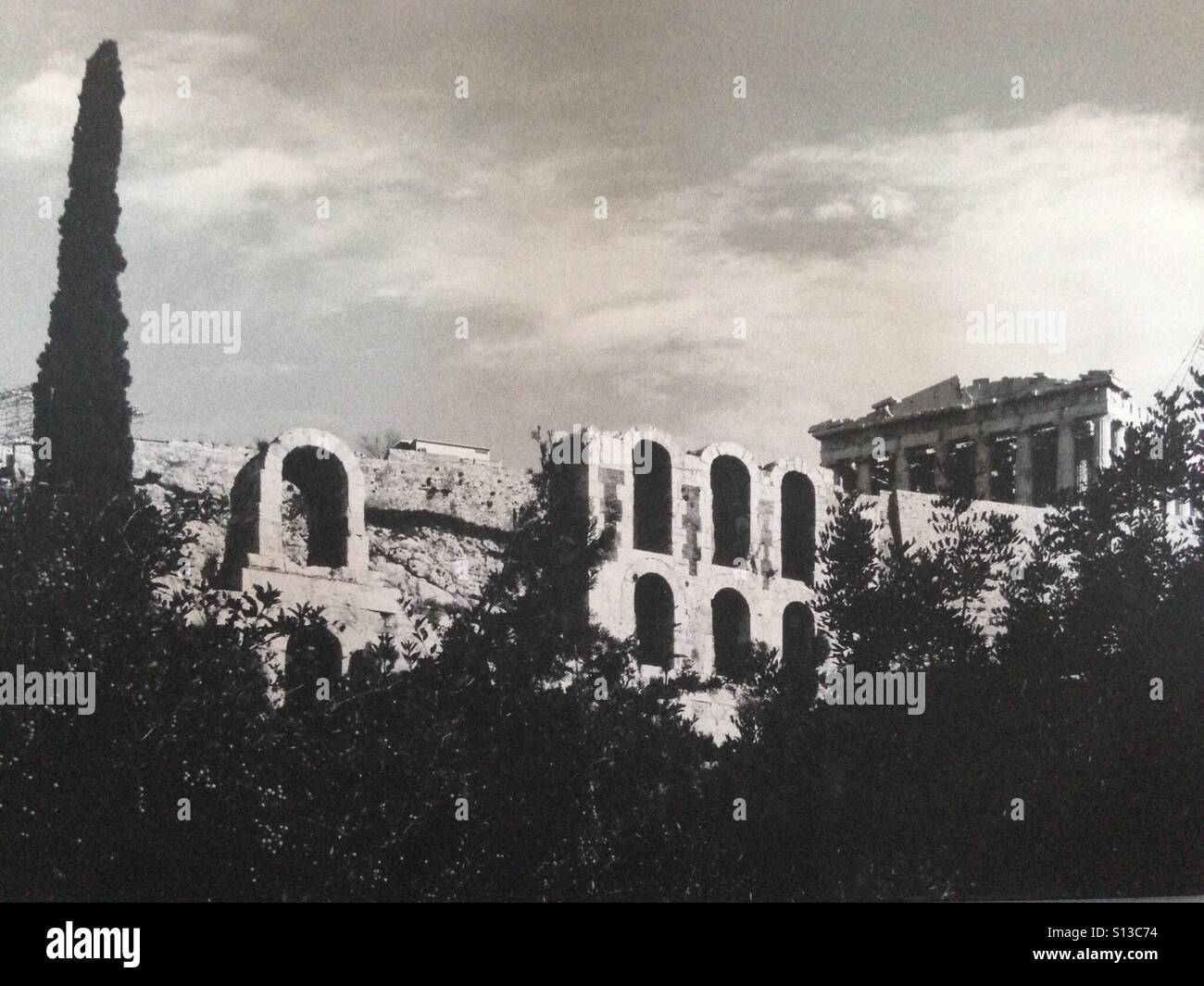 Acropolis the remnants of Ancient Rome Stock Photo - Alamy