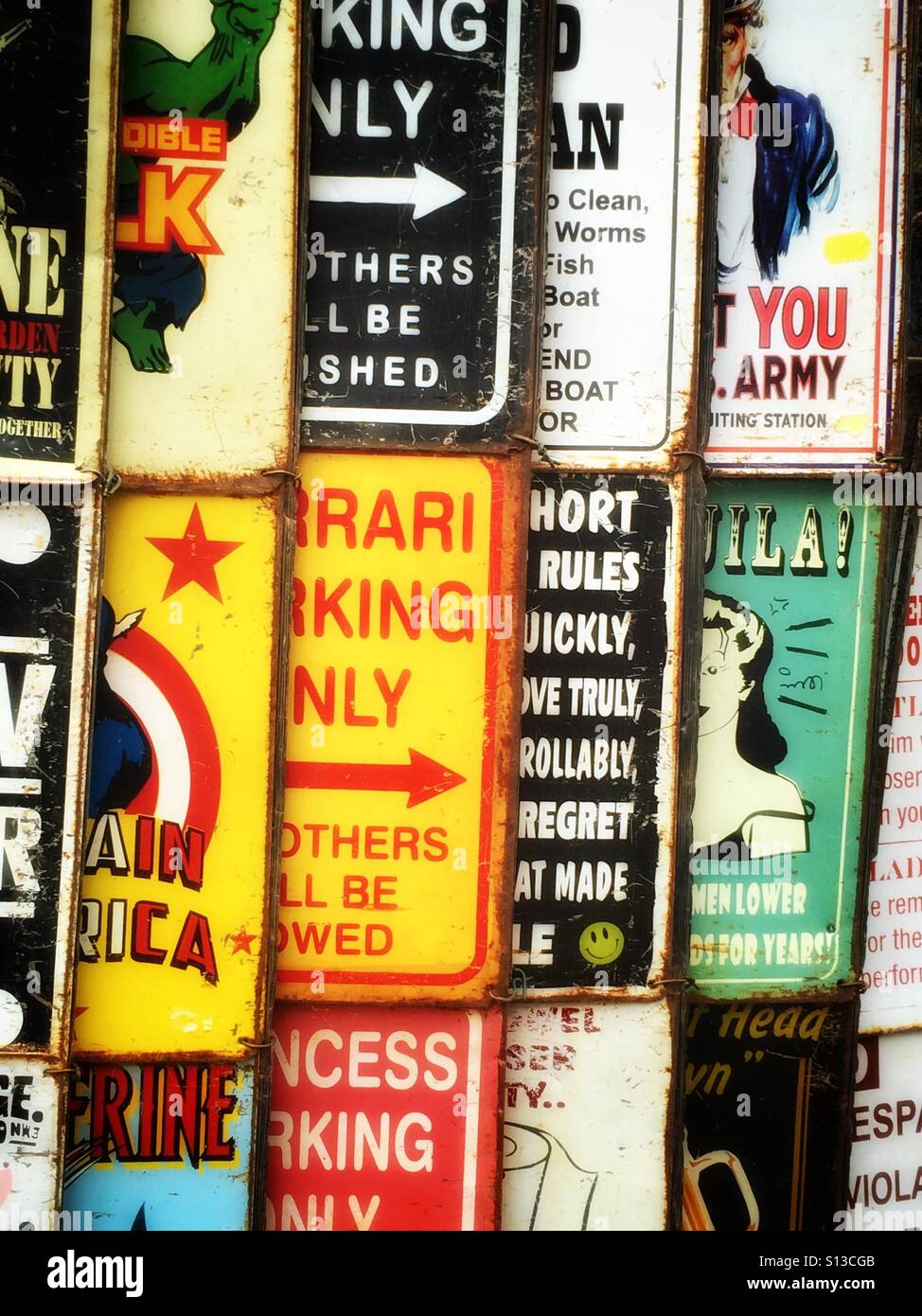 Signs colourful hi-res stock photography and images - Alamy