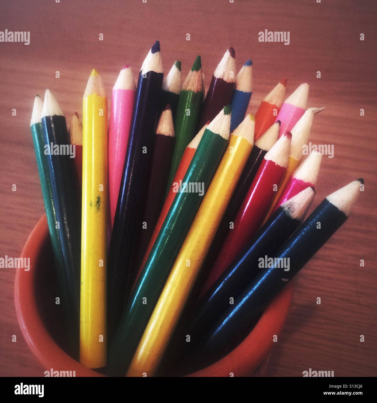 The Pencil Pot Stock Photo - Alamy