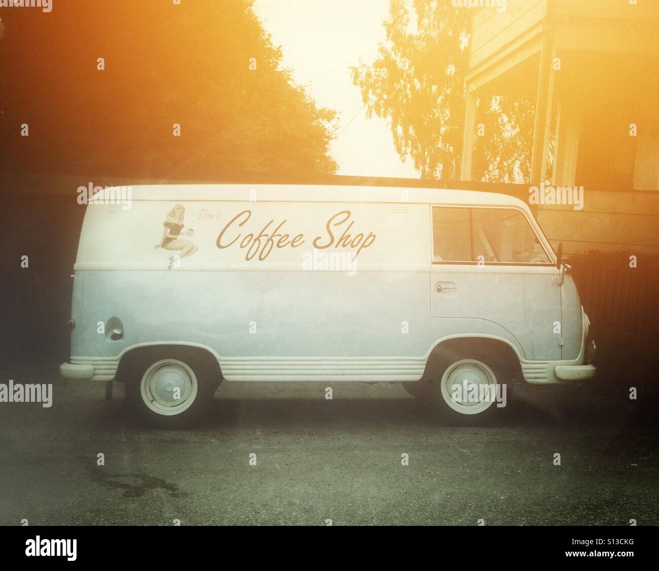 Vintage coffee van hi-res stock photography and images - Alamy