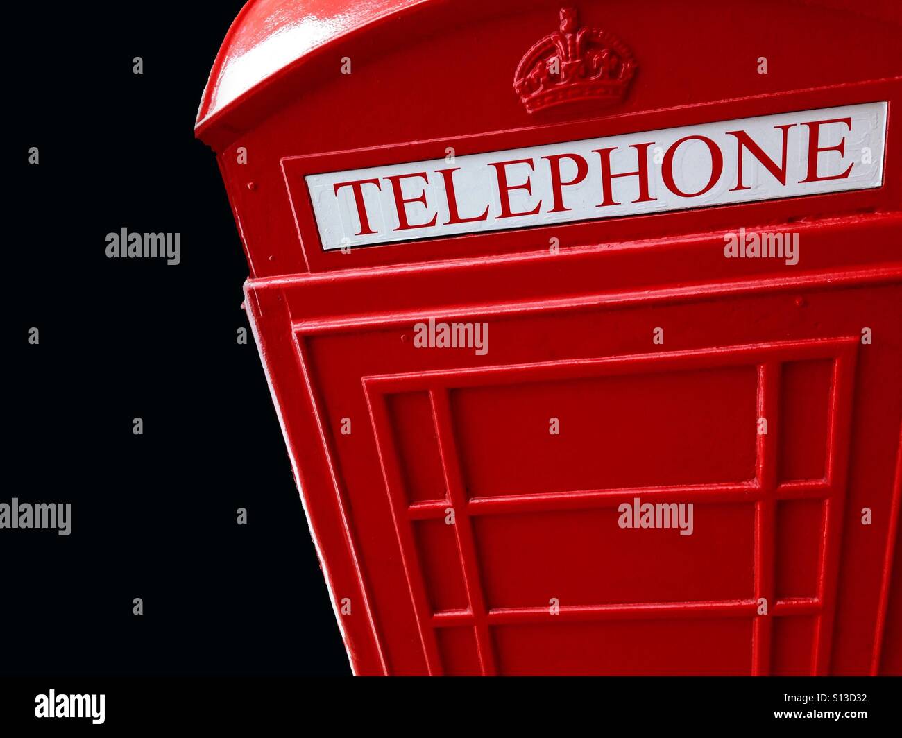 Abstract British telephone box Stock Photo - Alamy