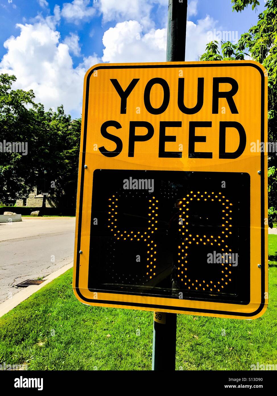 Your speed sign Stock Photo - Alamy