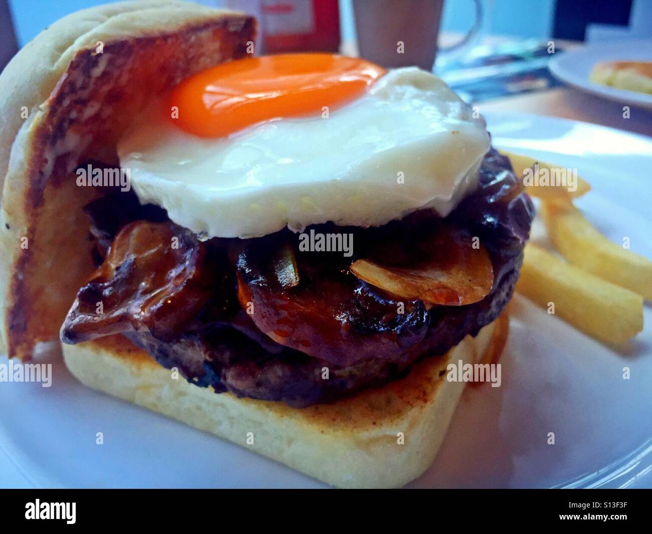 A very big Burger Stock Photo - Alamy