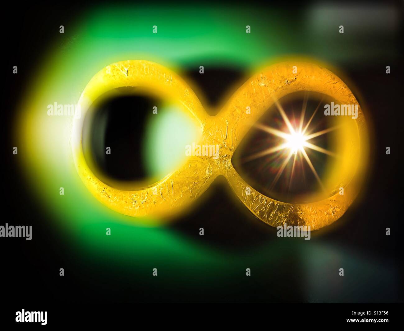 Infinity illuminated. A visual representation of a mathematical concept ...