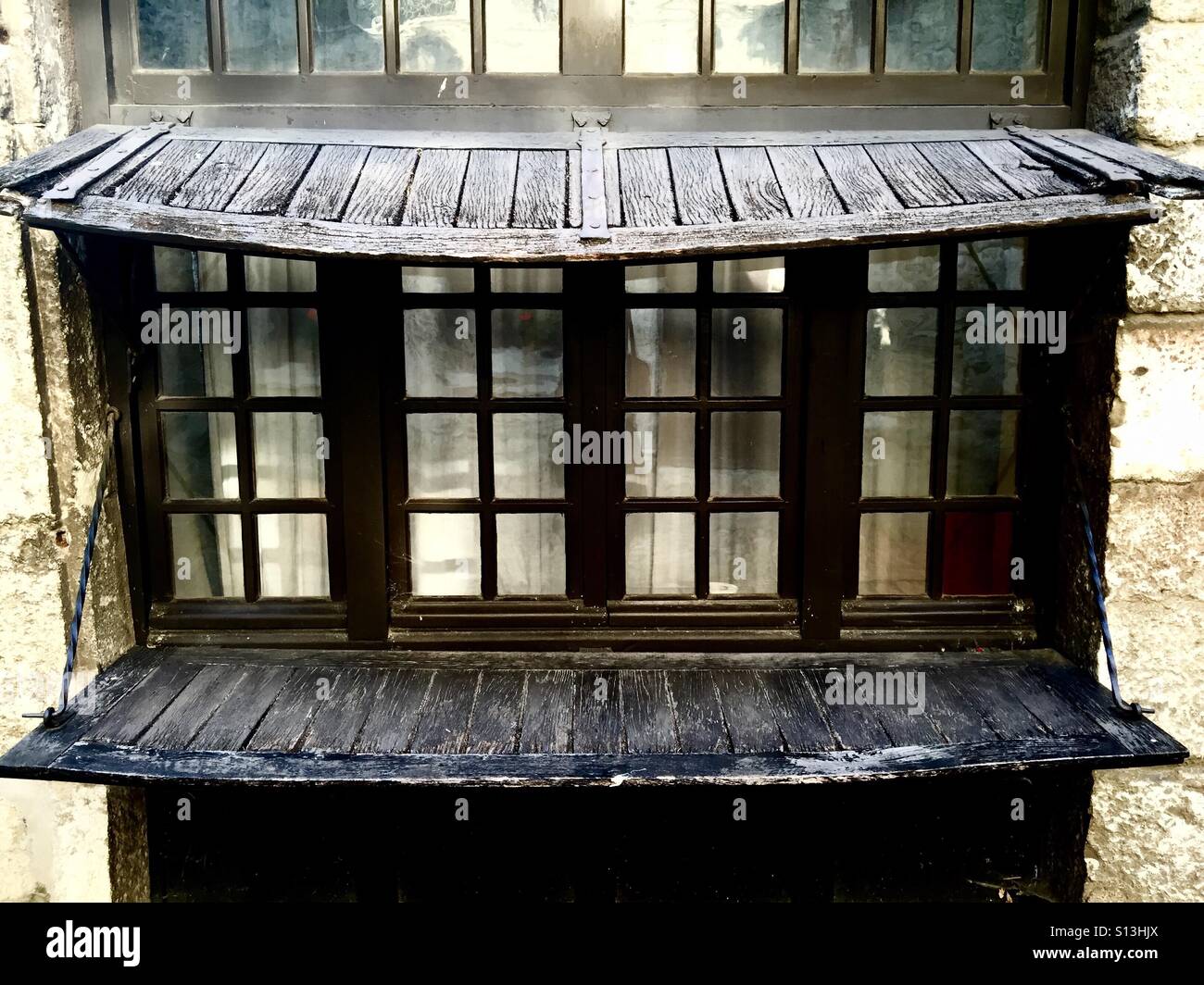 Medieval shop window Stock Photo - Alamy