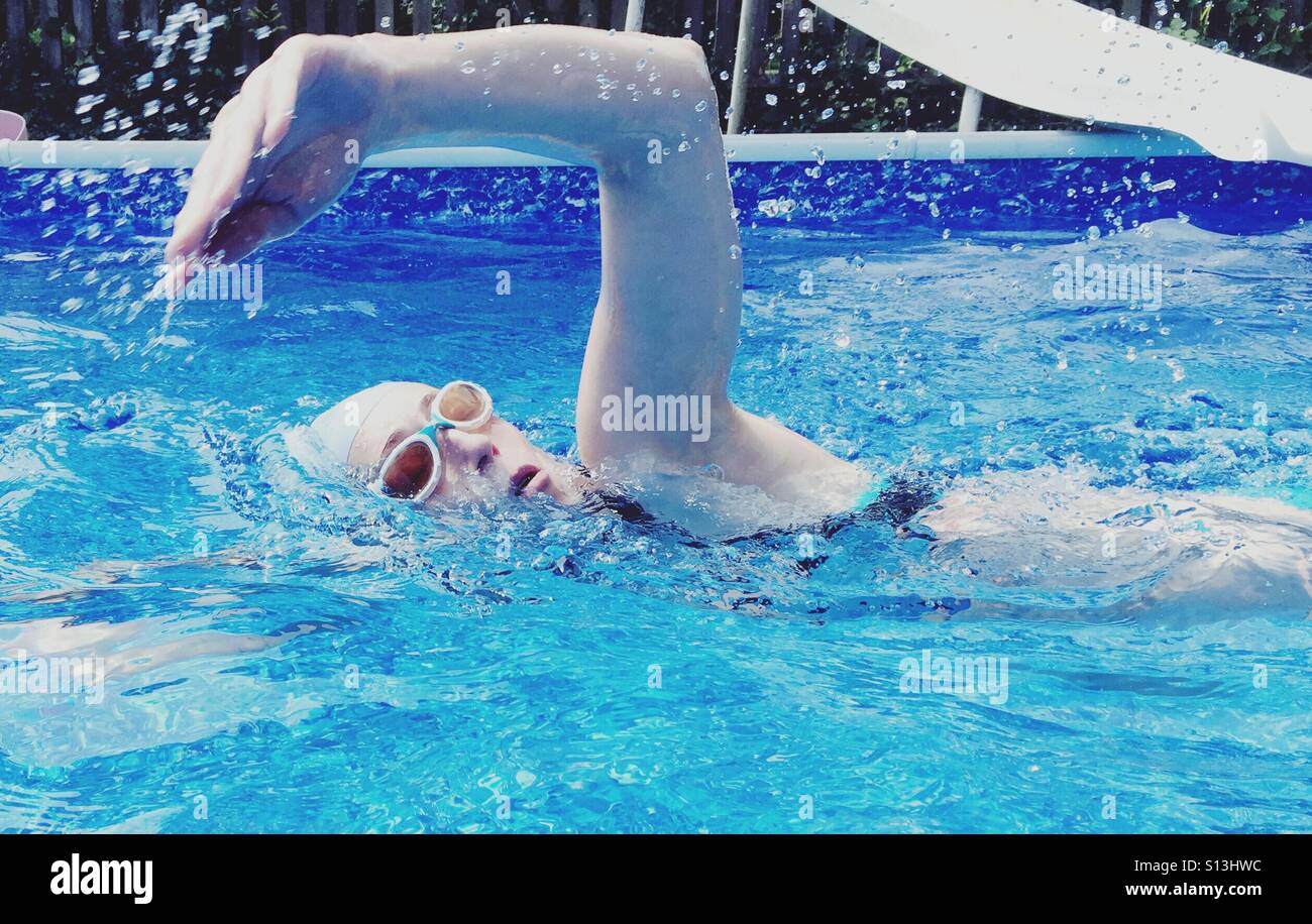 Swim girl Stock Photo - Alamy
