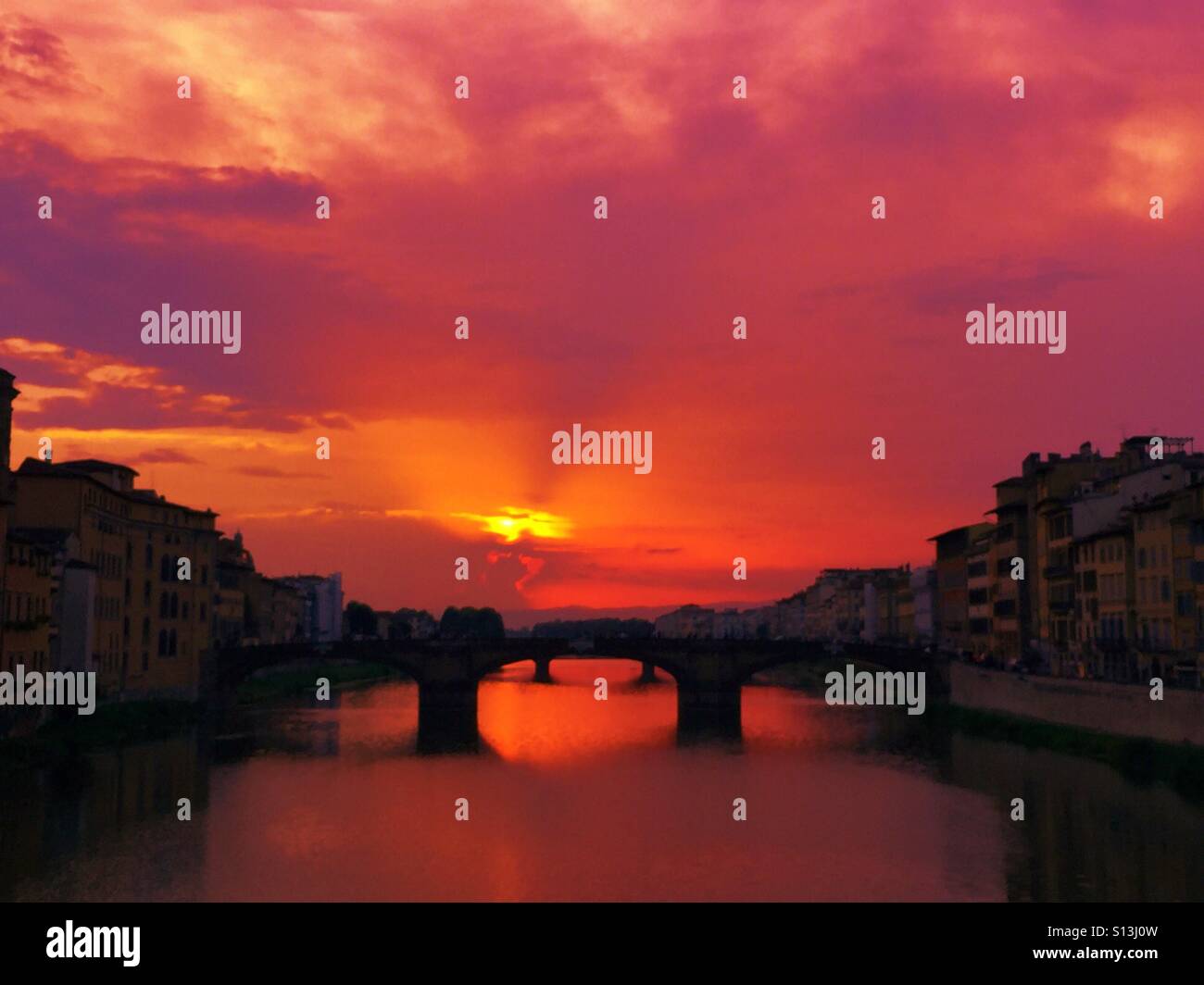 Florence italy sunset hi-res stock photography and images - Alamy