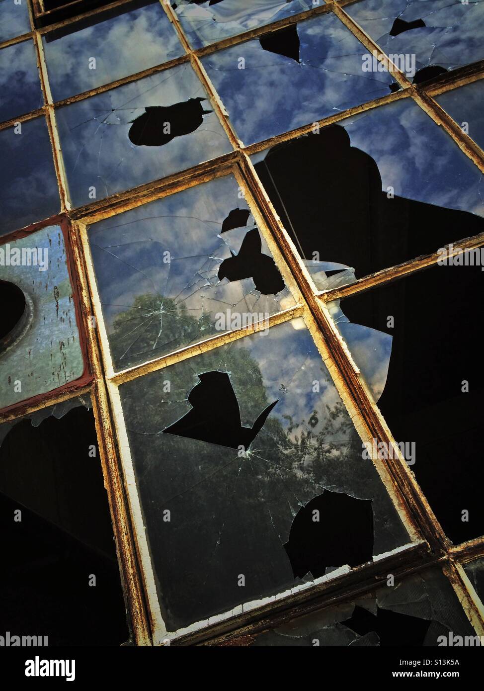 Broken Factory Windows High Resolution Stock Photography and Images - Alamy