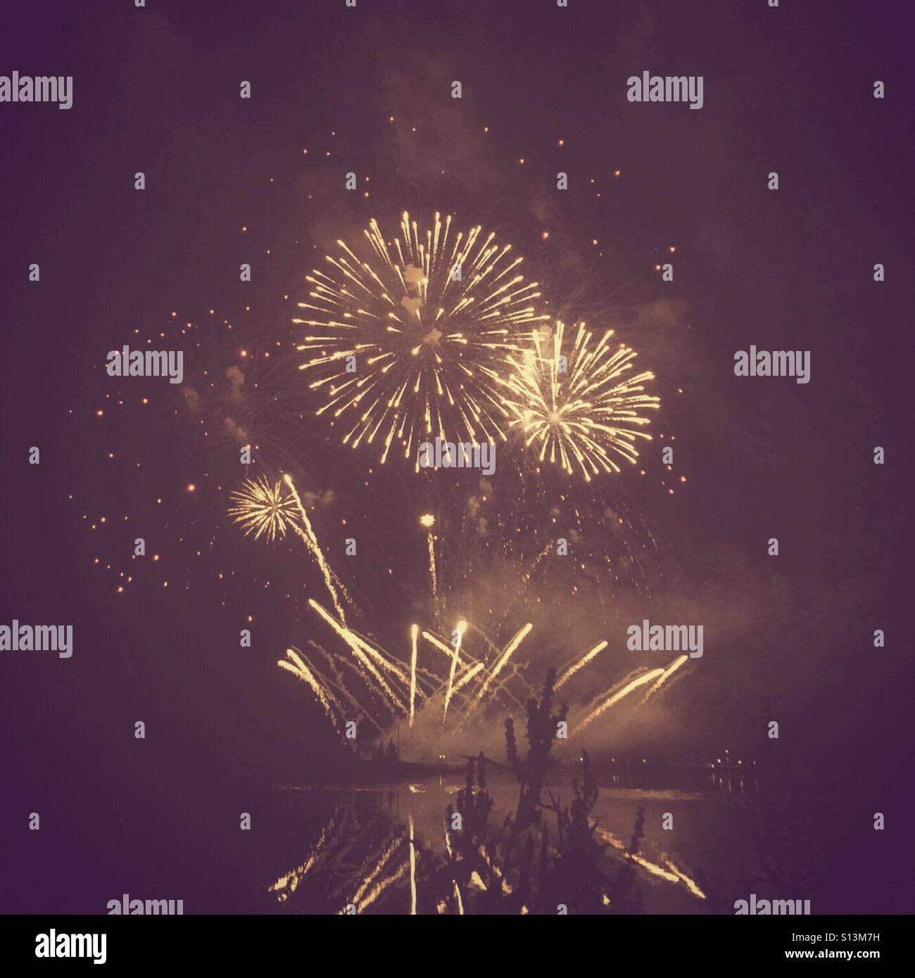 Retro fireworks hi-res stock photography and images - Alamy