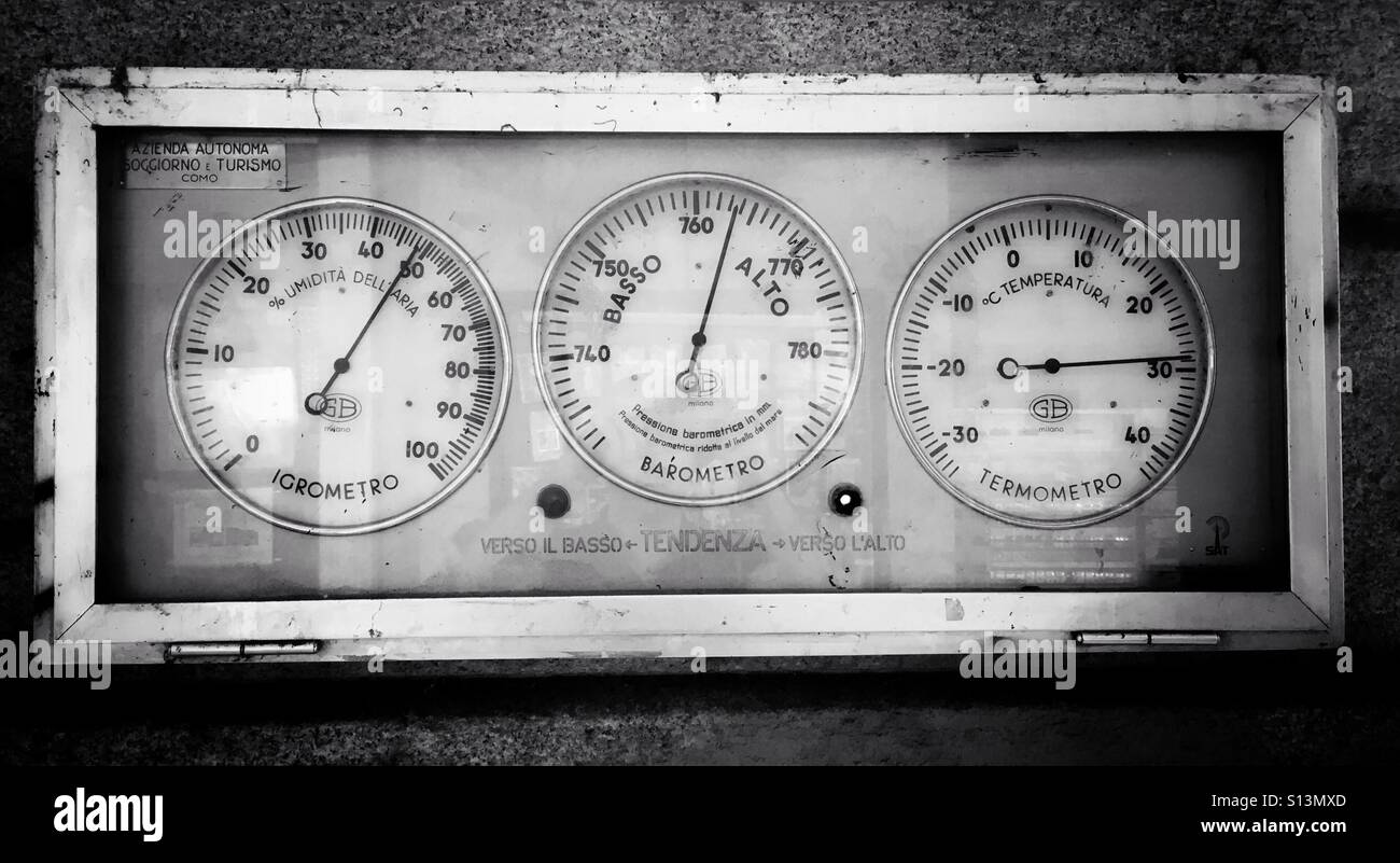 Wall barometer hi-res stock photography and images - Alamy