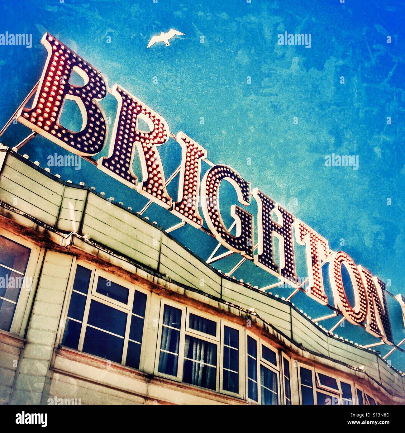 Brighton Pier Sign Stock Photos & Brighton Pier Sign Stock Images - Alamy