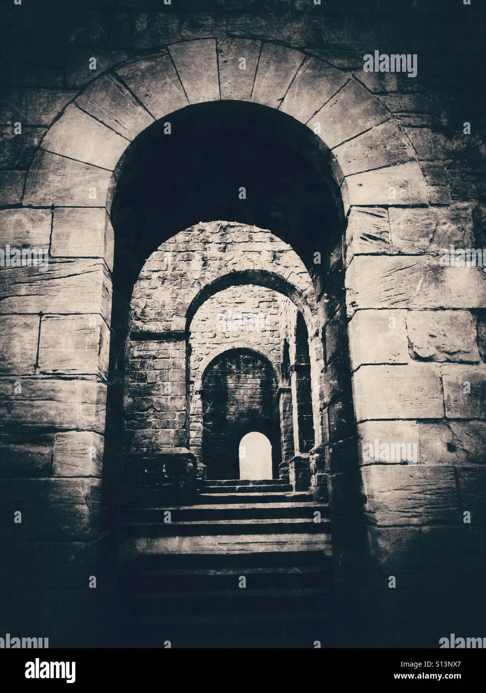 View through arches hi-res stock photography and images - Alamy