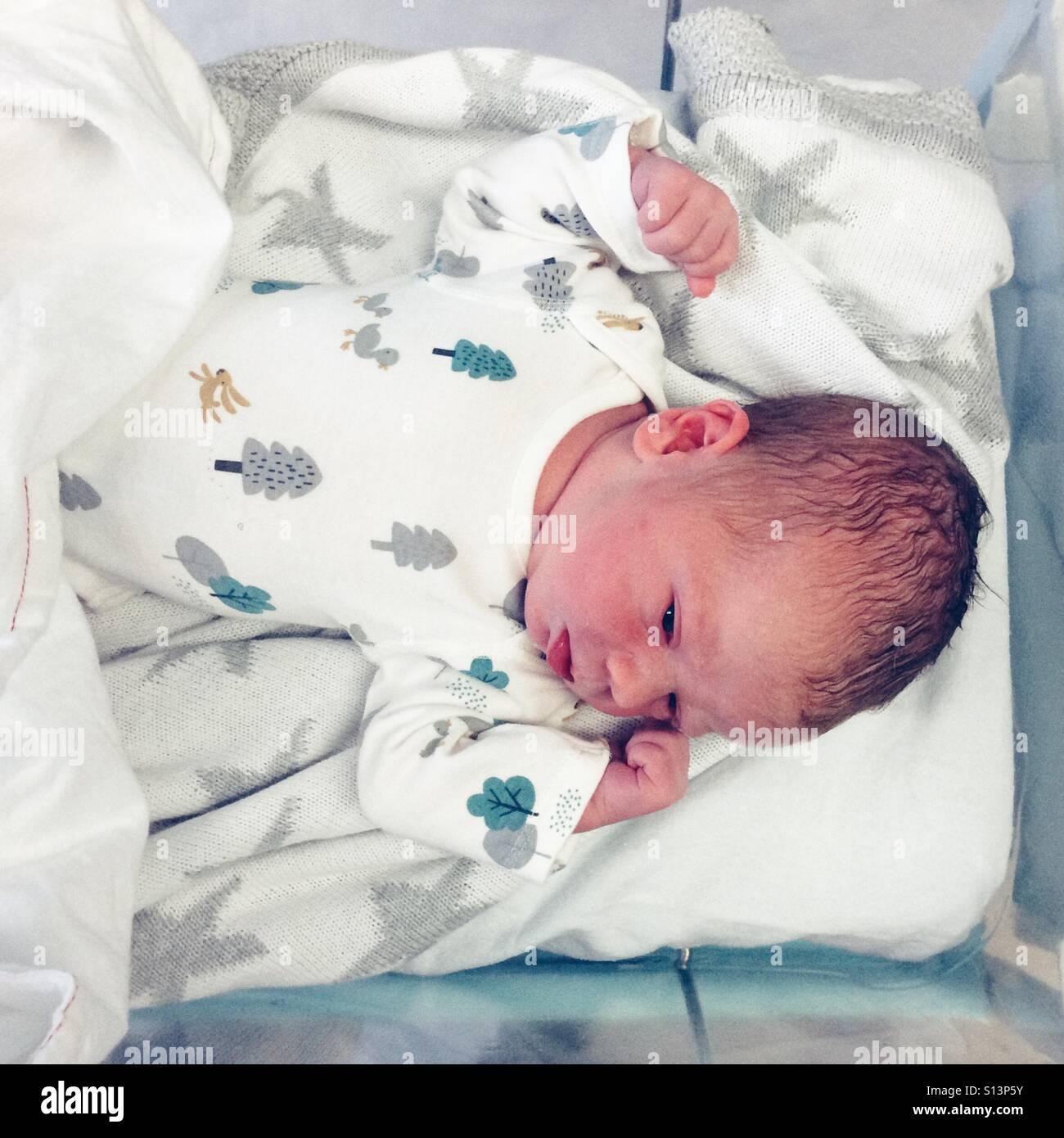 Newborn baby boy Stock Photo - Alamy