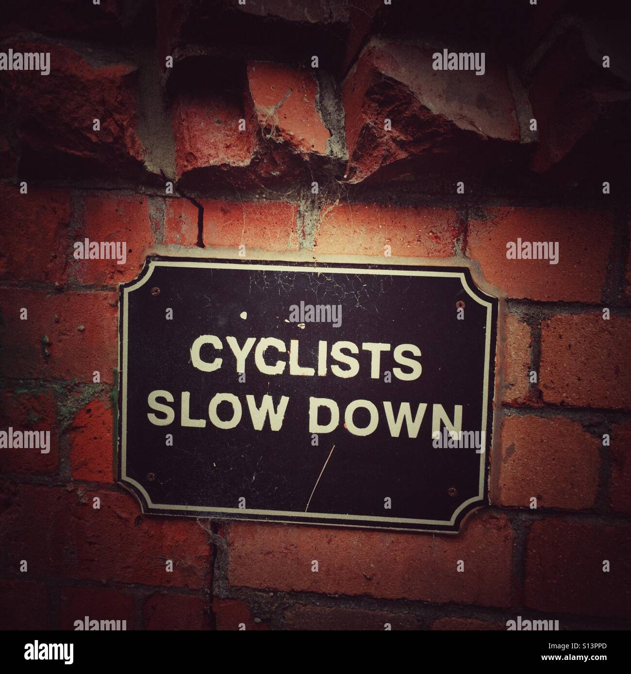 Slow down sign hi-res stock photography and images - Alamy