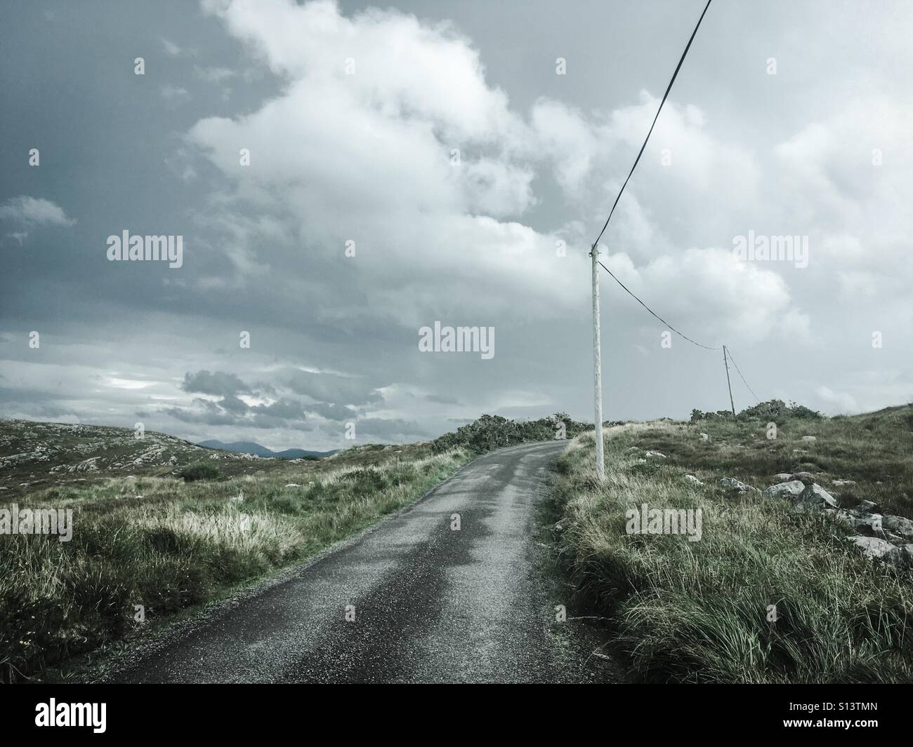 Desaturated landscape. The Ring of Beara, Ireland Stock Photo - Alamy