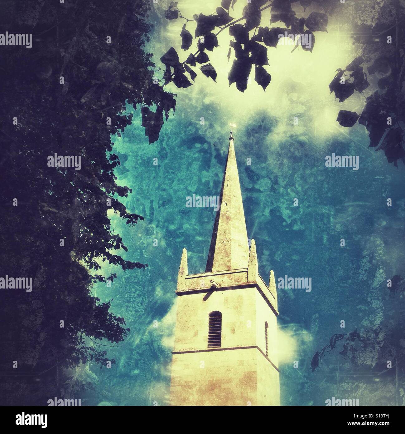 Tall church spire hi-res stock photography and images - Alamy