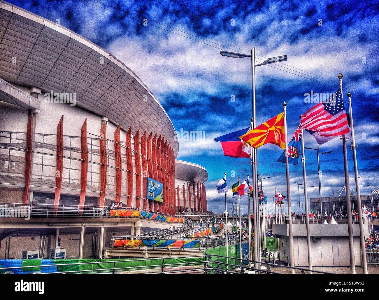 Sports stadium in Olympic park Rio de Janeiro 2016 Stock Photo - Alamy