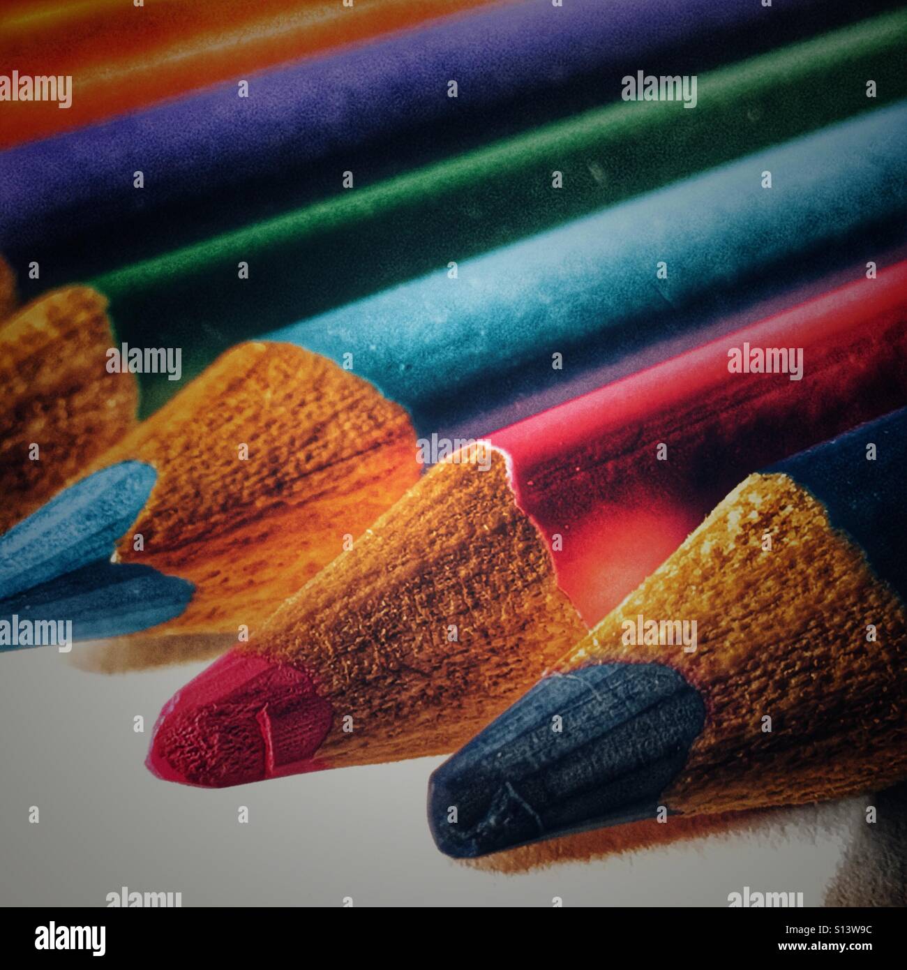 Coloured pencil texture hi-res stock photography and images - Alamy