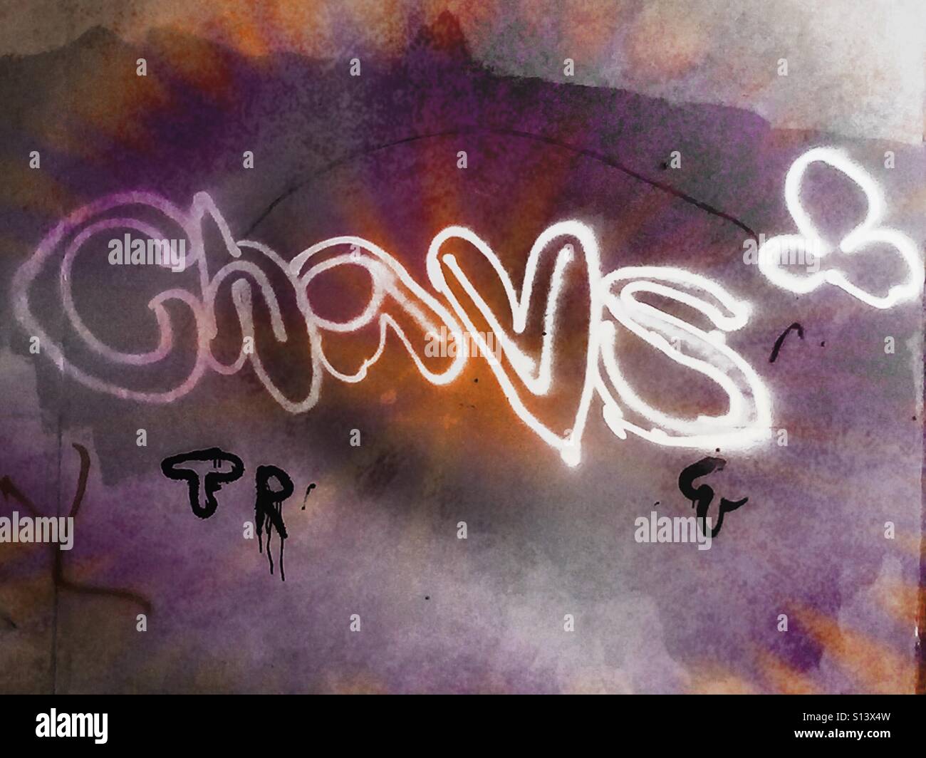 Graffiti on bridge Stock Photo - Alamy