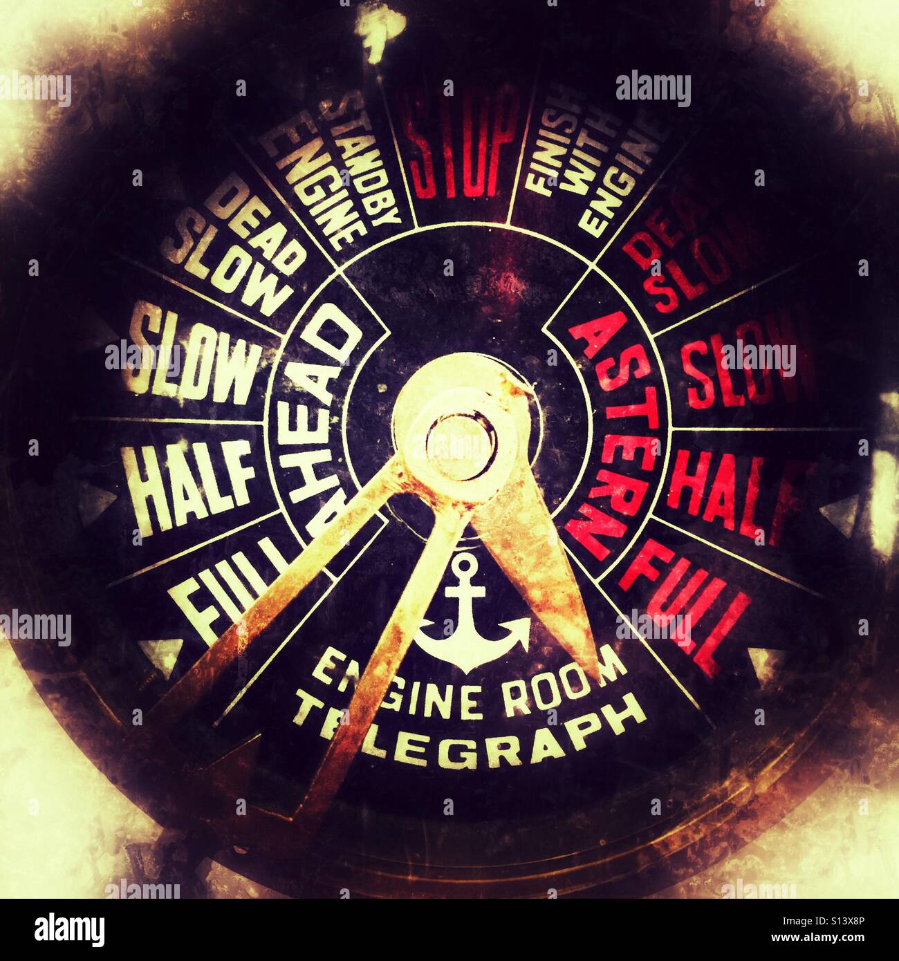 Engine room telegraph hi-res stock photography and images - Alamy