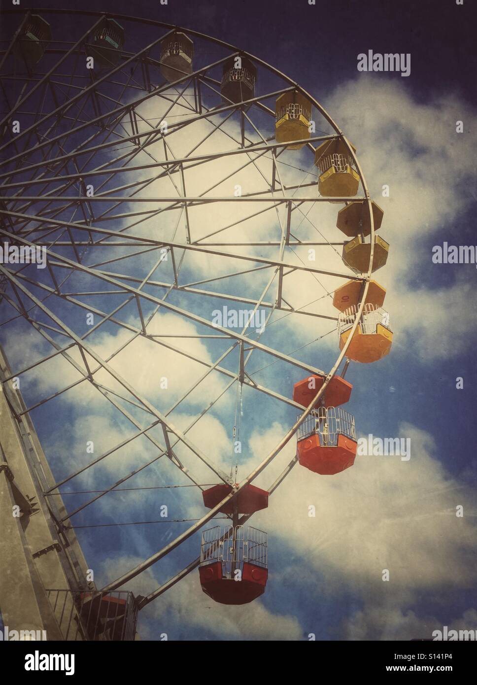Passenger cars on a giant Ferris wheel Stock Photo - Alamy