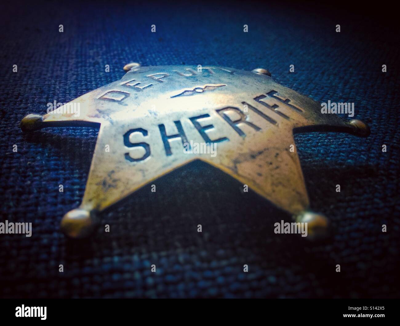 Star sheriff badge Stock Photo - Alamy
