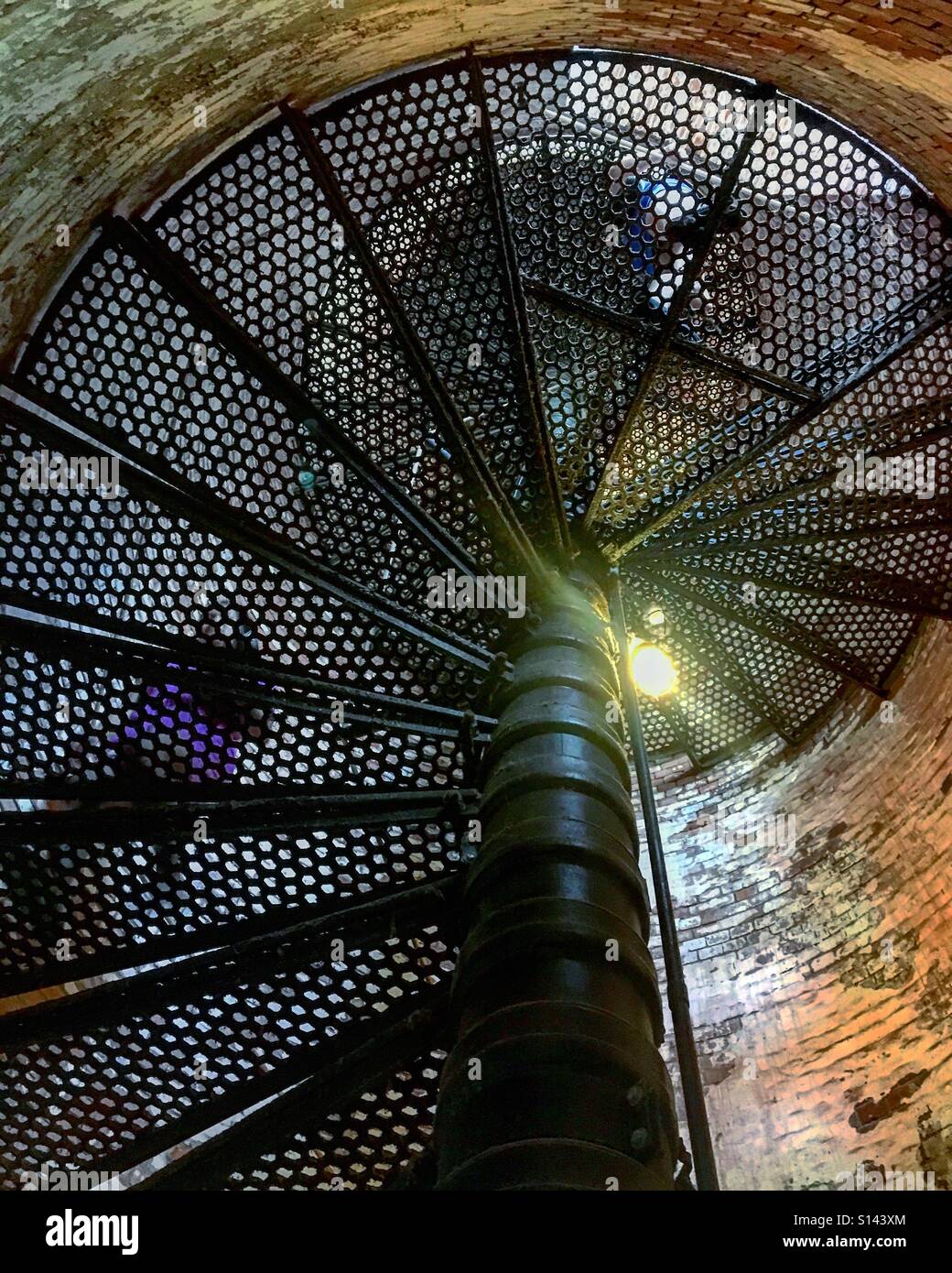 Spiral staircase in lighthouse hi-res stock photography and images - Alamy