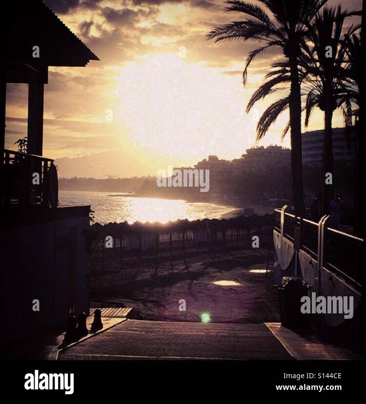 Marbella Sunset High Resolution Stock Photography and Images - Alamy