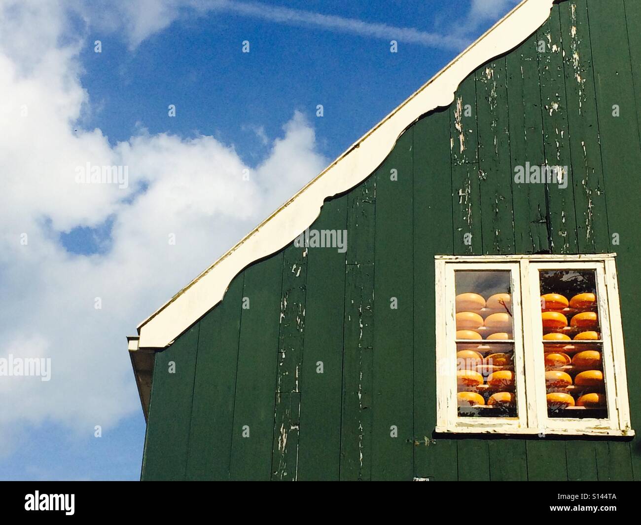 Cheese display in shop window hi-res stock photography and images - Alamy