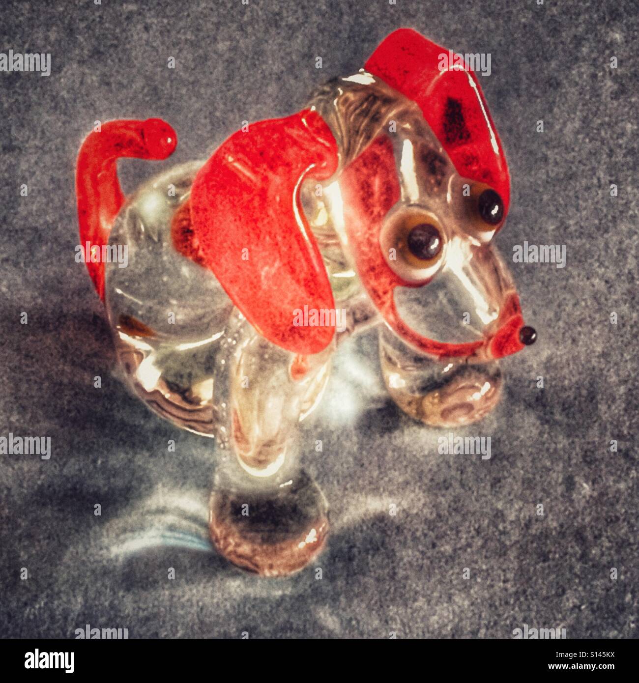 Handmade miniature glass dog Stock Photo - Alamy