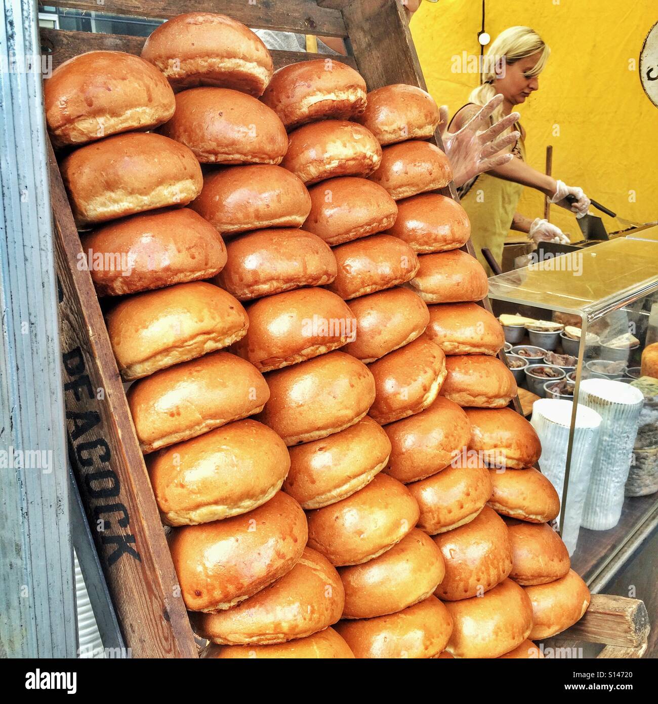 Street Food Burger Stall Stock Photo - Alamy
