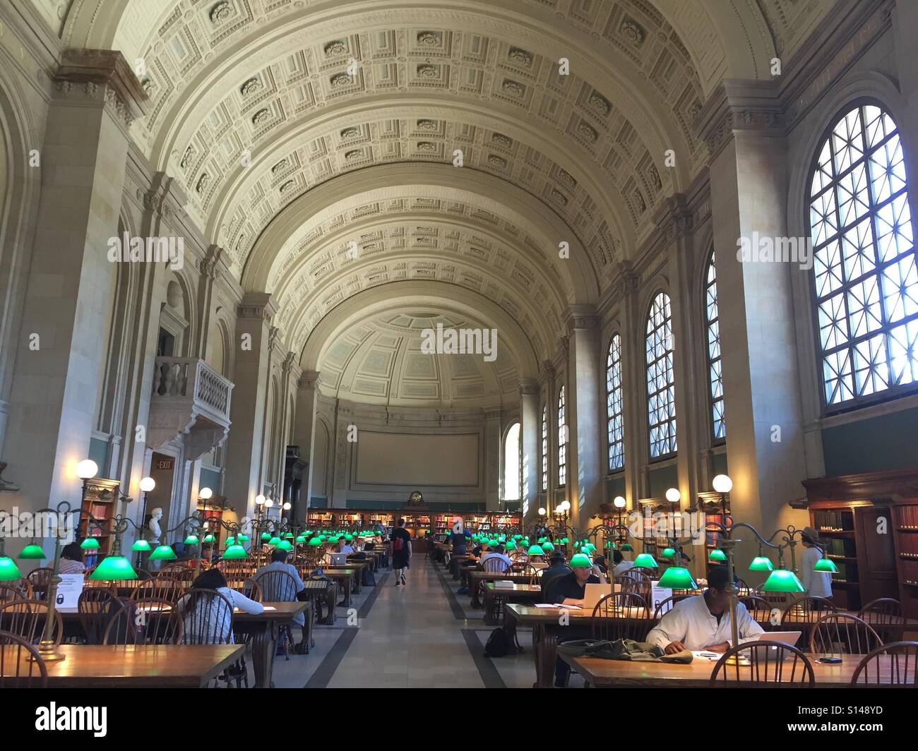 Boston public library Stock Photo - Alamy