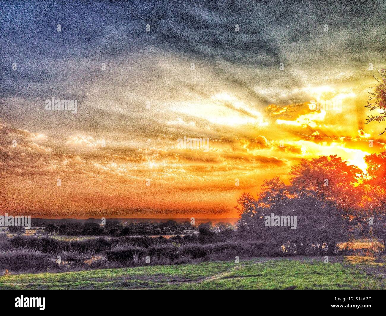 Kent sunrise fields hi-res stock photography and images - Alamy
